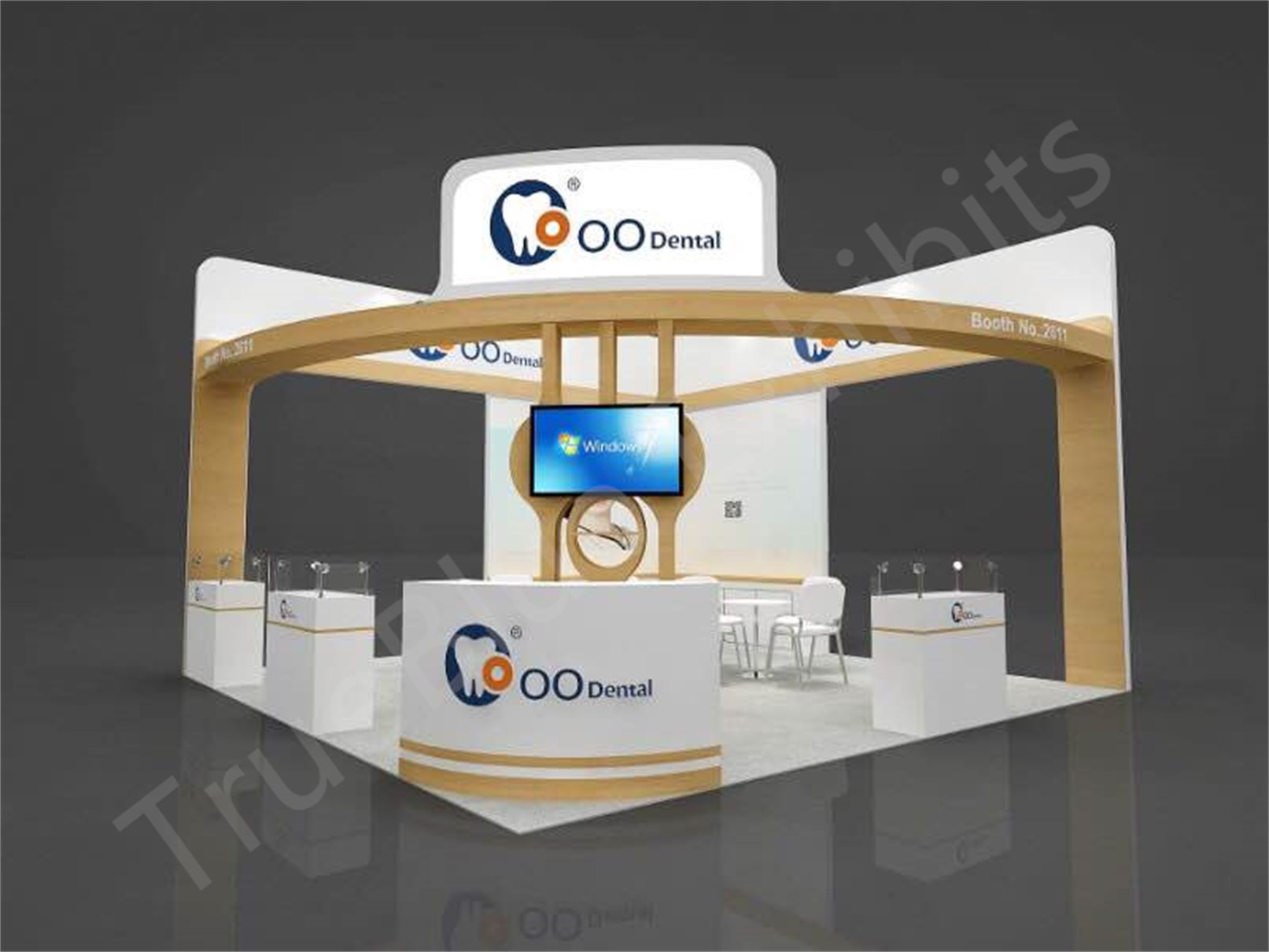 OO Dental 20' x 20' AACC Full Service Booth Rental - TrueBlue Exhibits